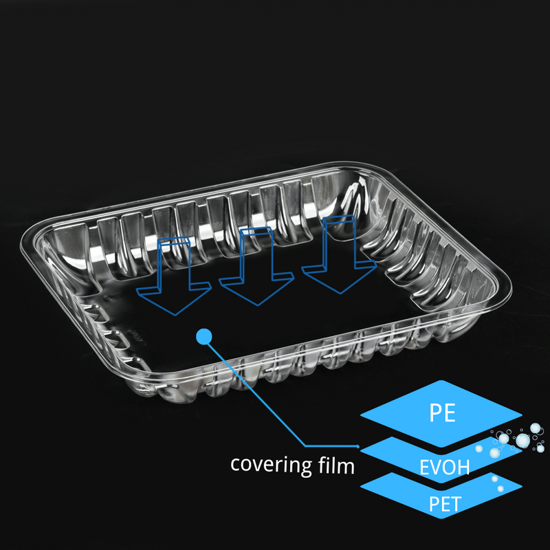 PET/EVOH/PE thermoforming sɛbɛnfura wulilen - HSQY PLASTIC
